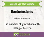 Terminology - Bacteriostasis | CCO Community